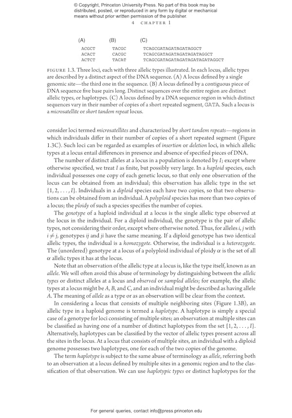 Mathematical Properties of Population-Genetic Statistics | Princeton ...