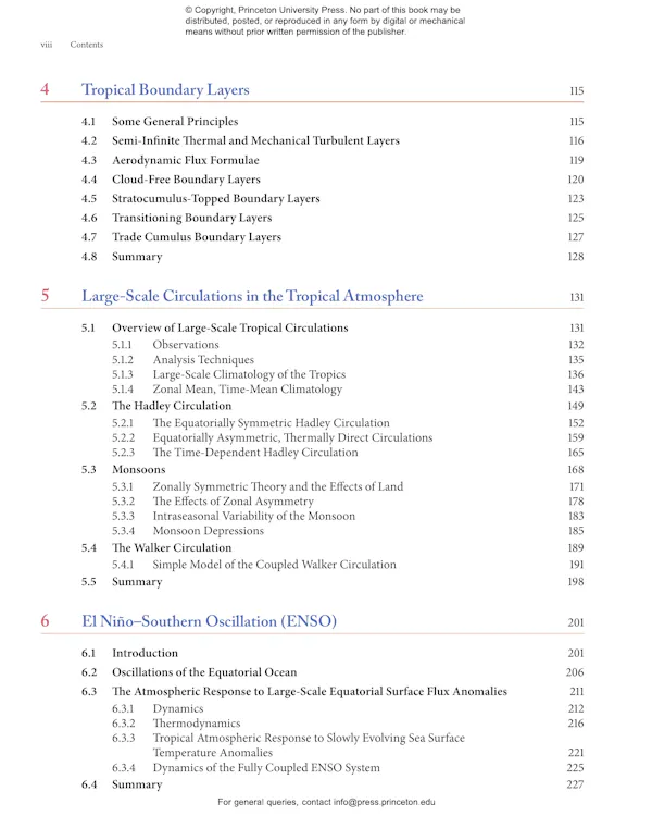Physics of the Tropical Atmosphere and Tropical Cyclones | Princeton ...