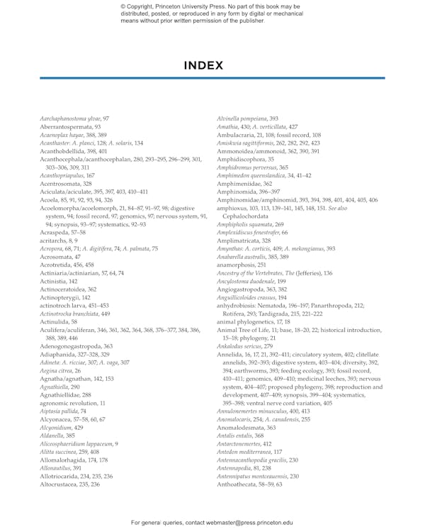 The Invertebrate Tree of Life | Princeton University Press