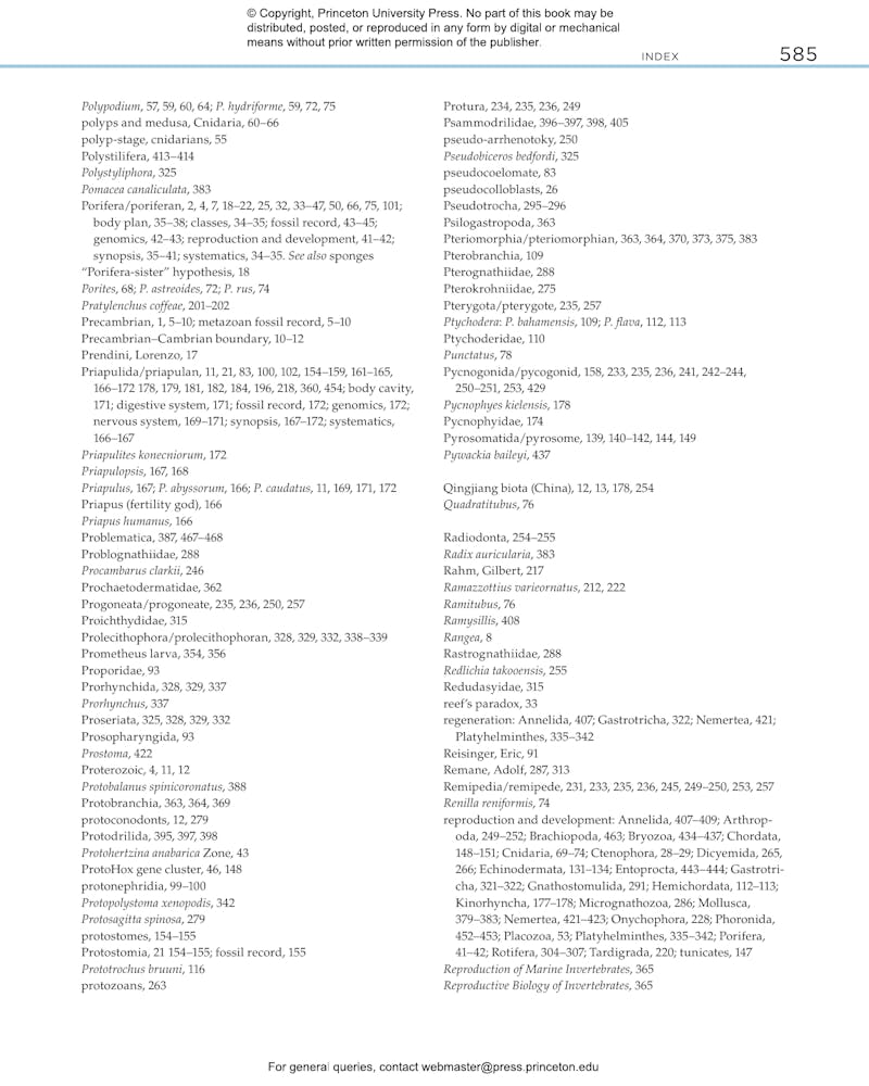 The Invertebrate Tree of Life | Princeton University Press