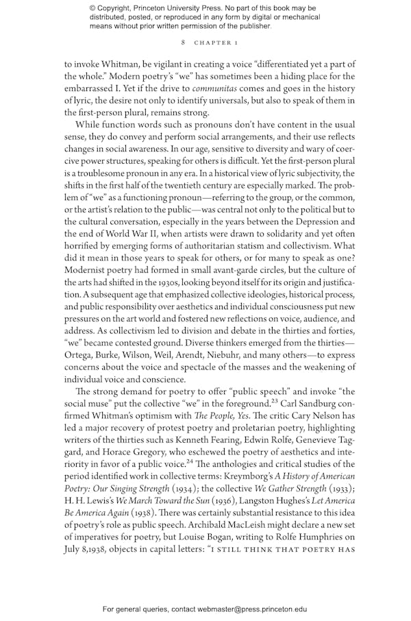 The Plural of Us | Princeton University Press