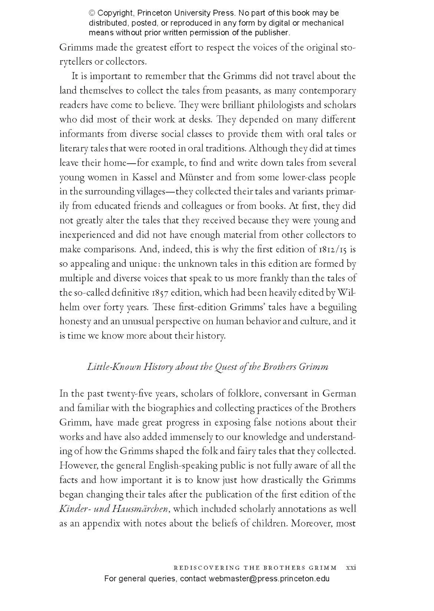 The Original Folk and Fairy Tales of the Brothers Grimm | Princeton ...
