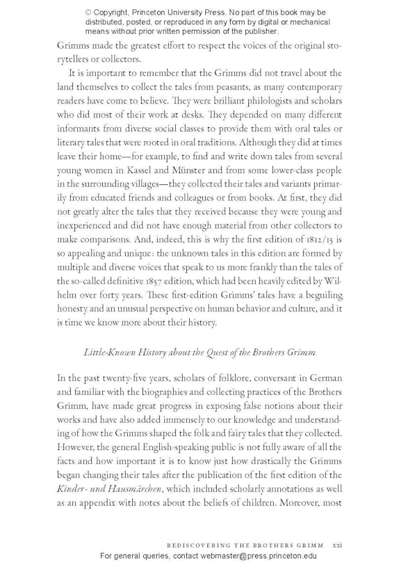 The Original Folk and Fairy Tales of the Brothers Grimm | Princeton ...