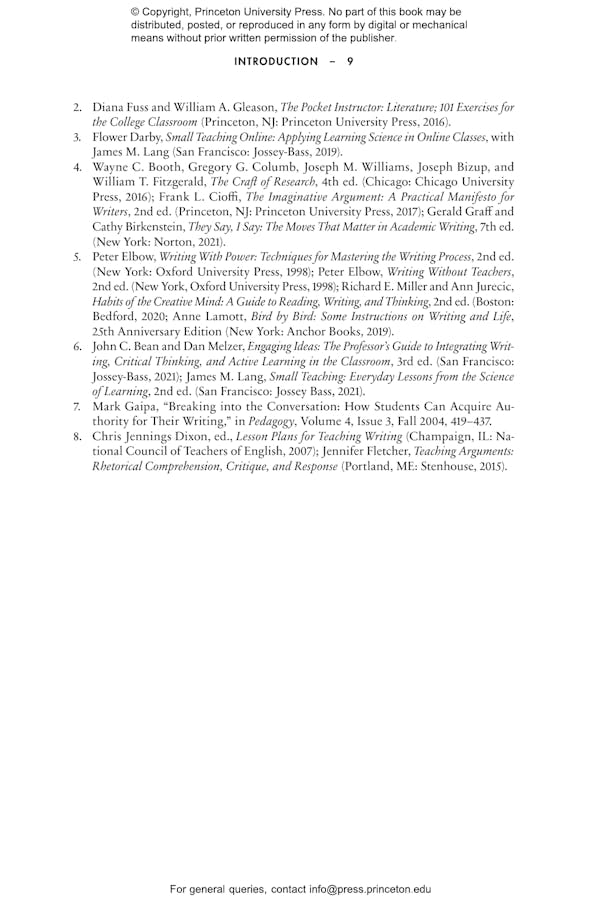 The Pocket Instructor: Writing | Princeton University Press