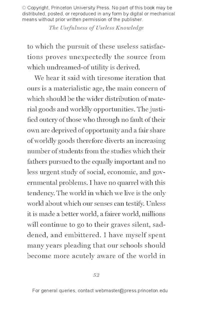 The Usefulness of Useless Knowledge | Princeton University Press