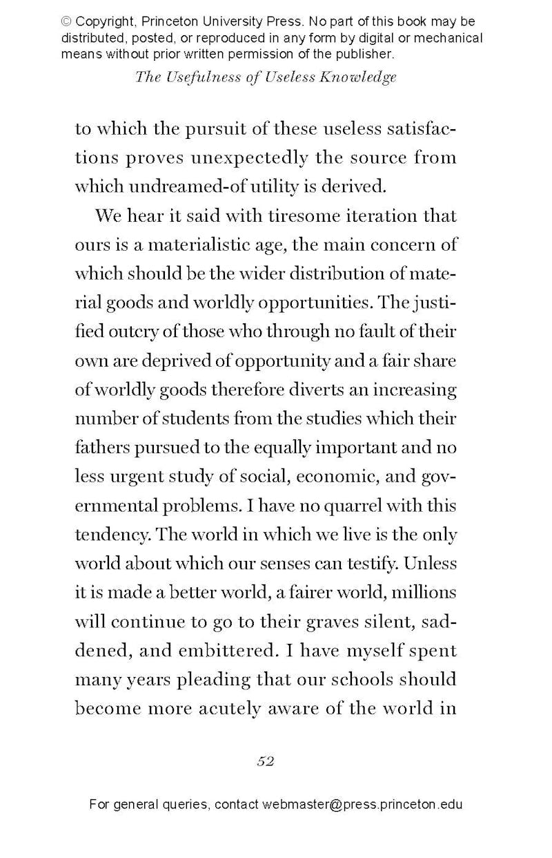 The Usefulness of Useless Knowledge | Princeton University Press