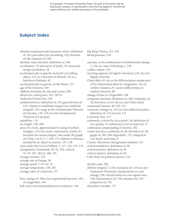 Calculus Simplified | Princeton University Press