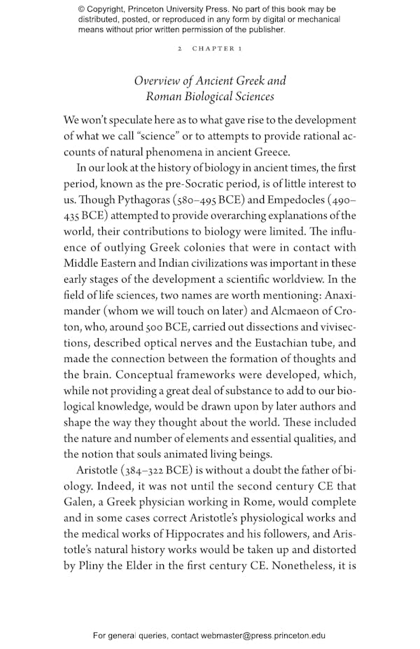 A History of Biology | Princeton University Press