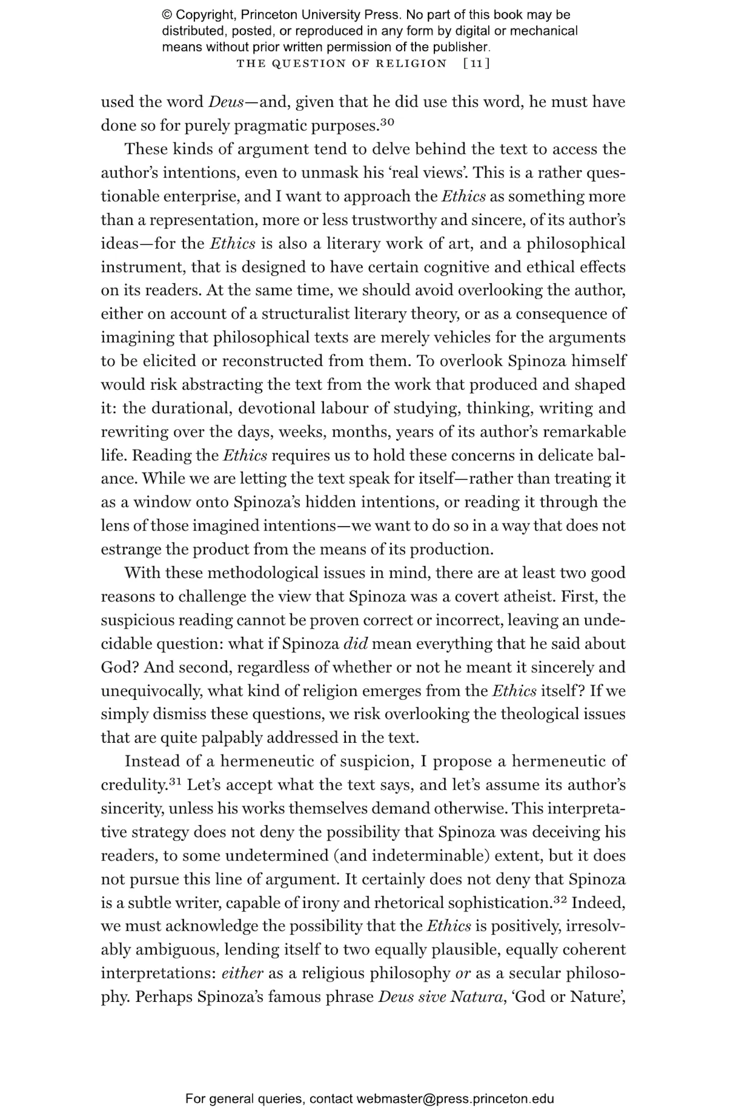 Spinoza S Religion Princeton University Press