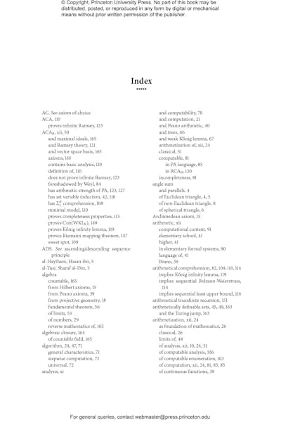 Reverse Mathematics | Princeton University Press