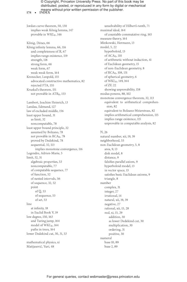 Reverse Mathematics | Princeton University Press