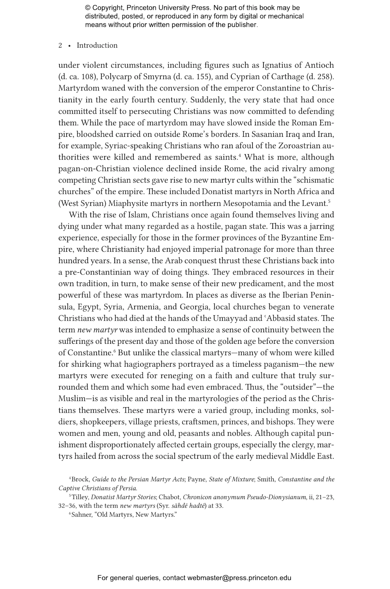 Christian Martyrs under Islam | Princeton University Press