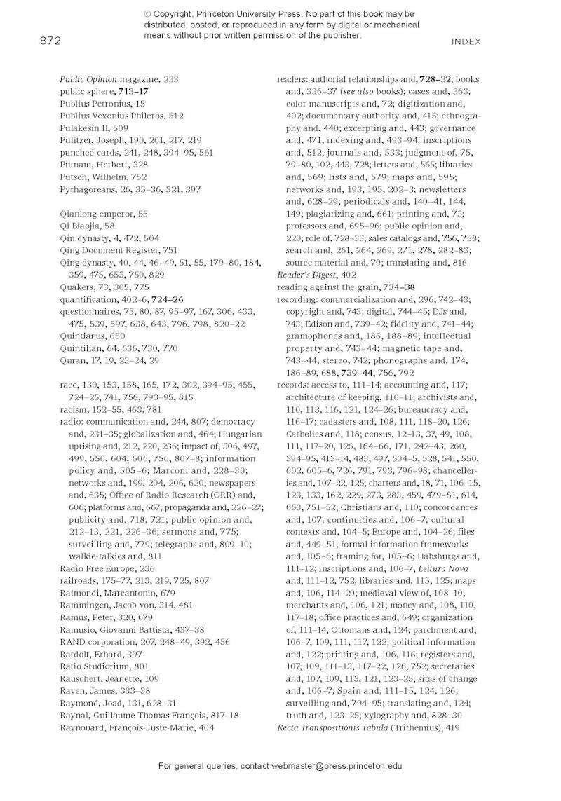 Information | Princeton University Press