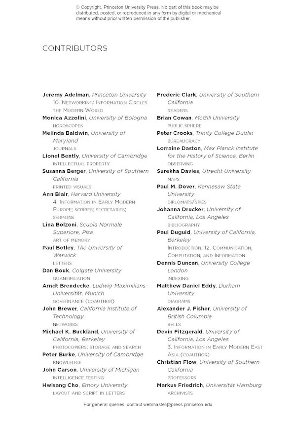 Information | Princeton University Press