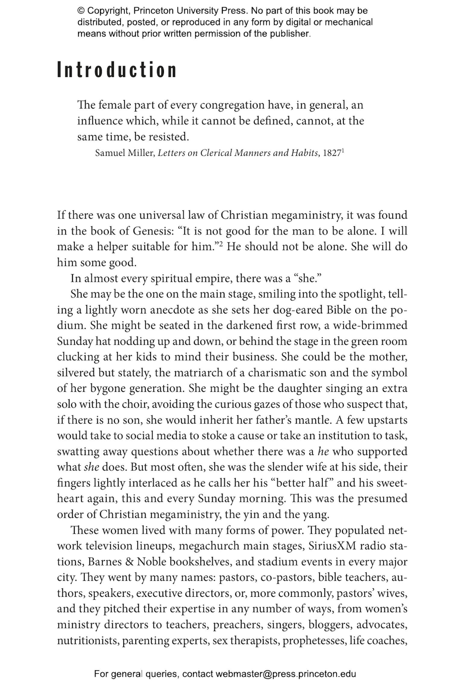 The Preacher's Wife | Princeton University Press