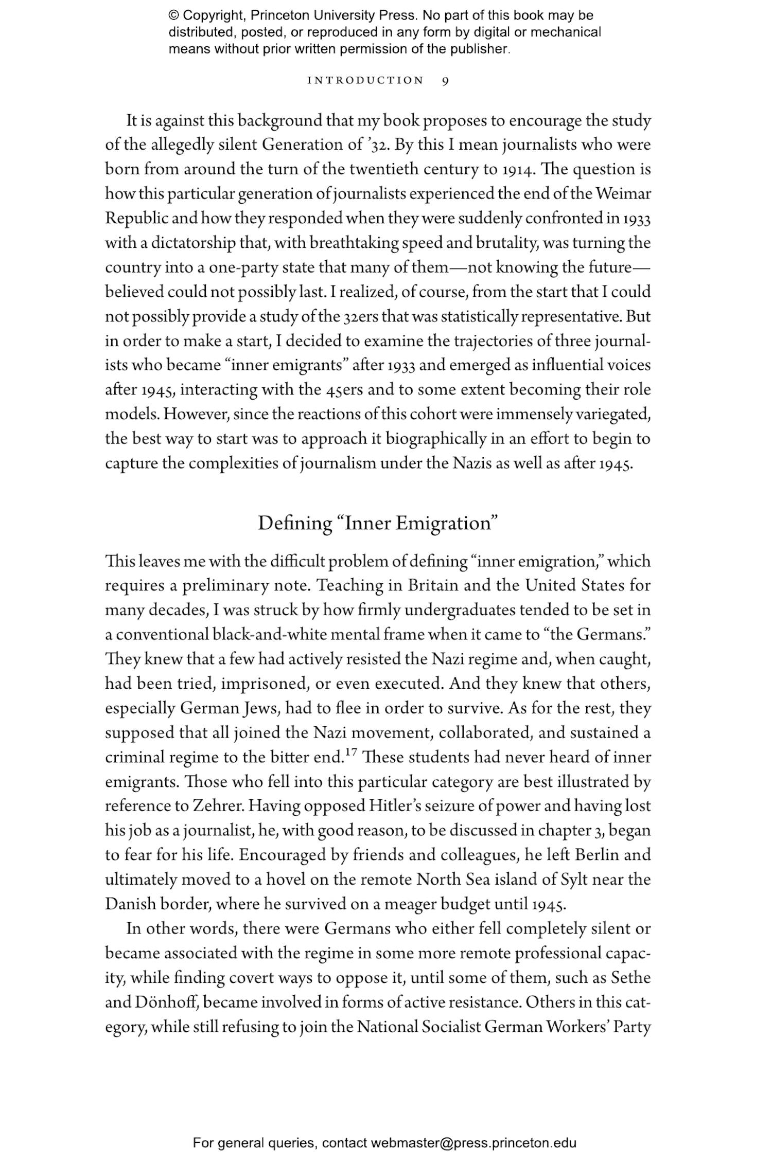 Journalists between Hitler and Adenauer | Princeton University Press