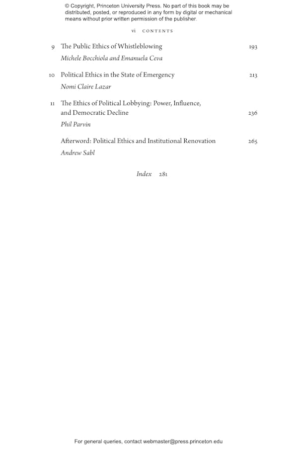 Political Ethics | Princeton University Press