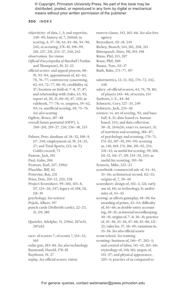 Scouting and Scoring | Princeton University Press