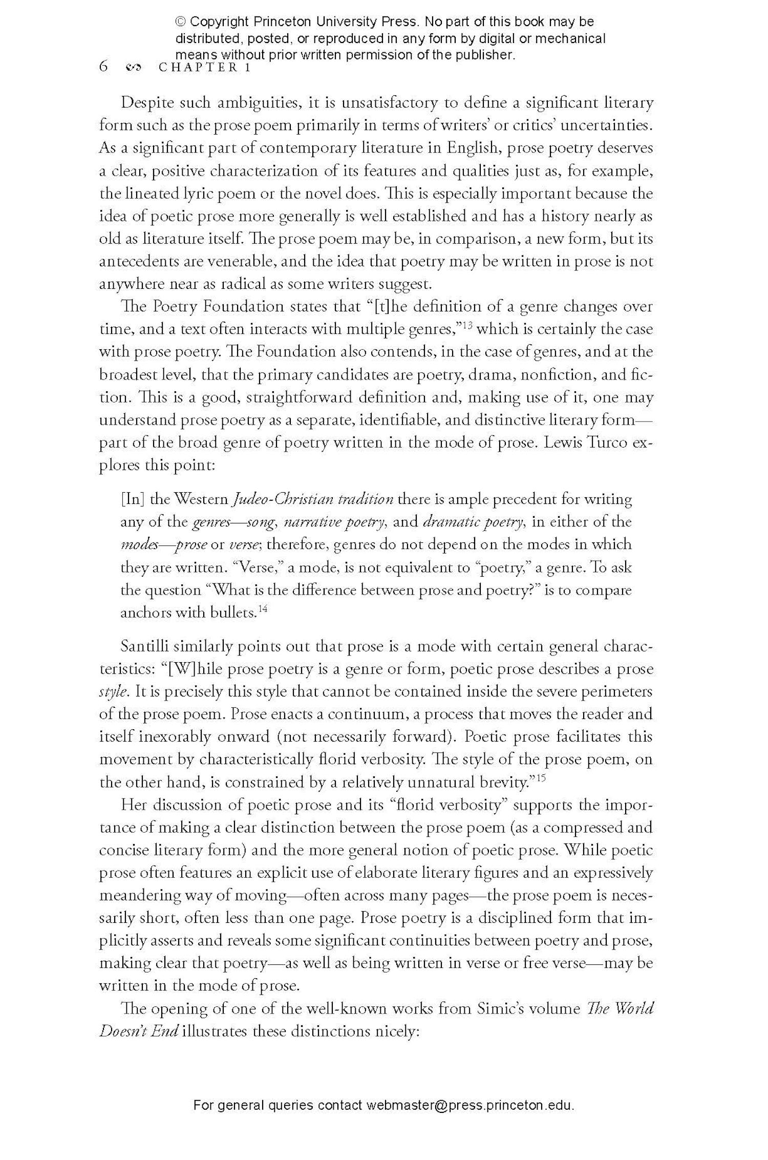 Prose Poetry | Princeton University Press