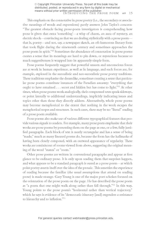 Prose Poetry | Princeton University Press
