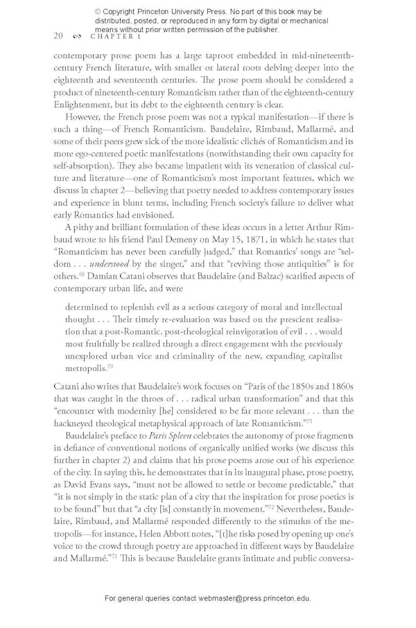 Prose Poetry | Princeton University Press