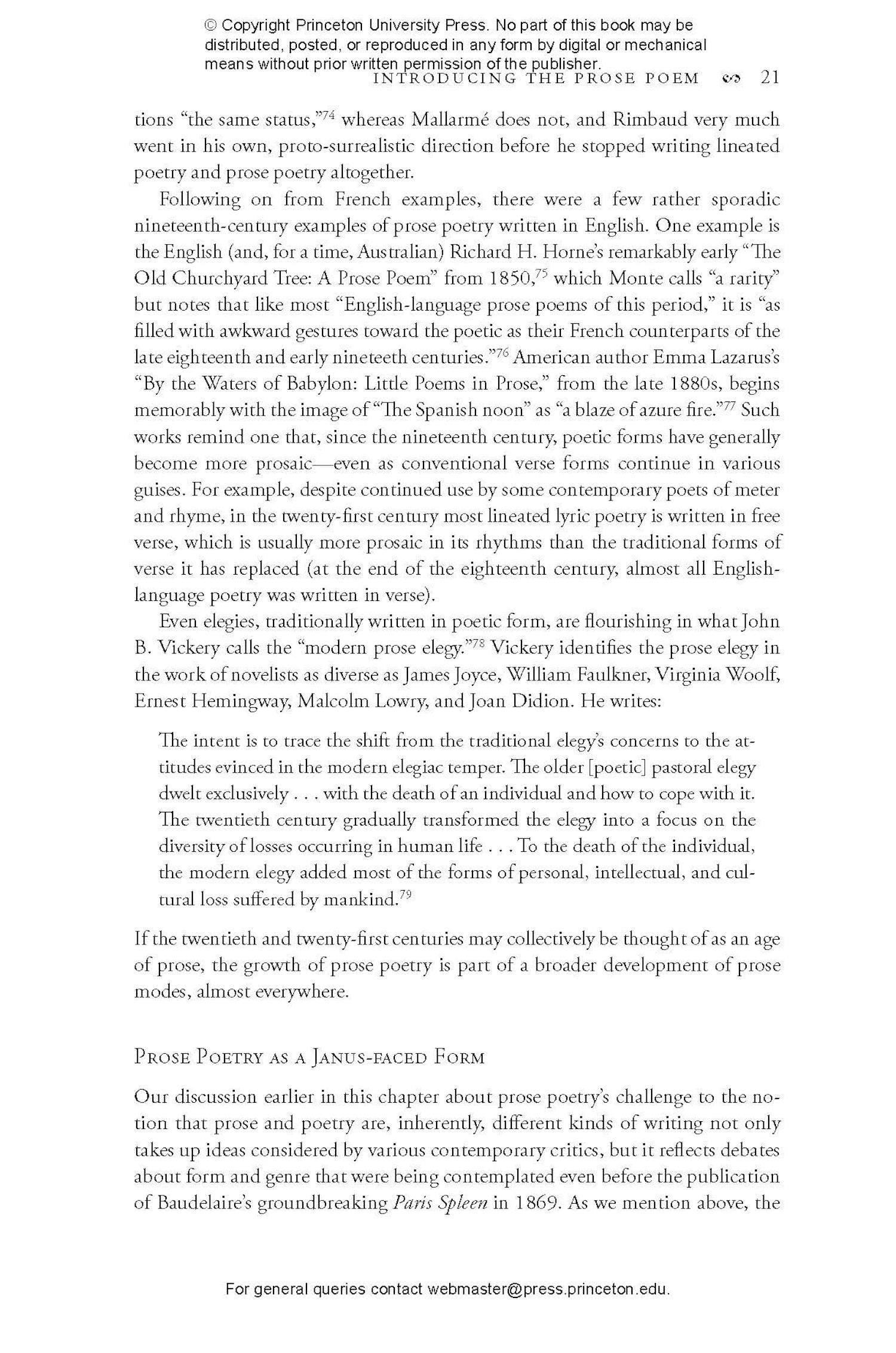 Prose Poetry | Princeton University Press