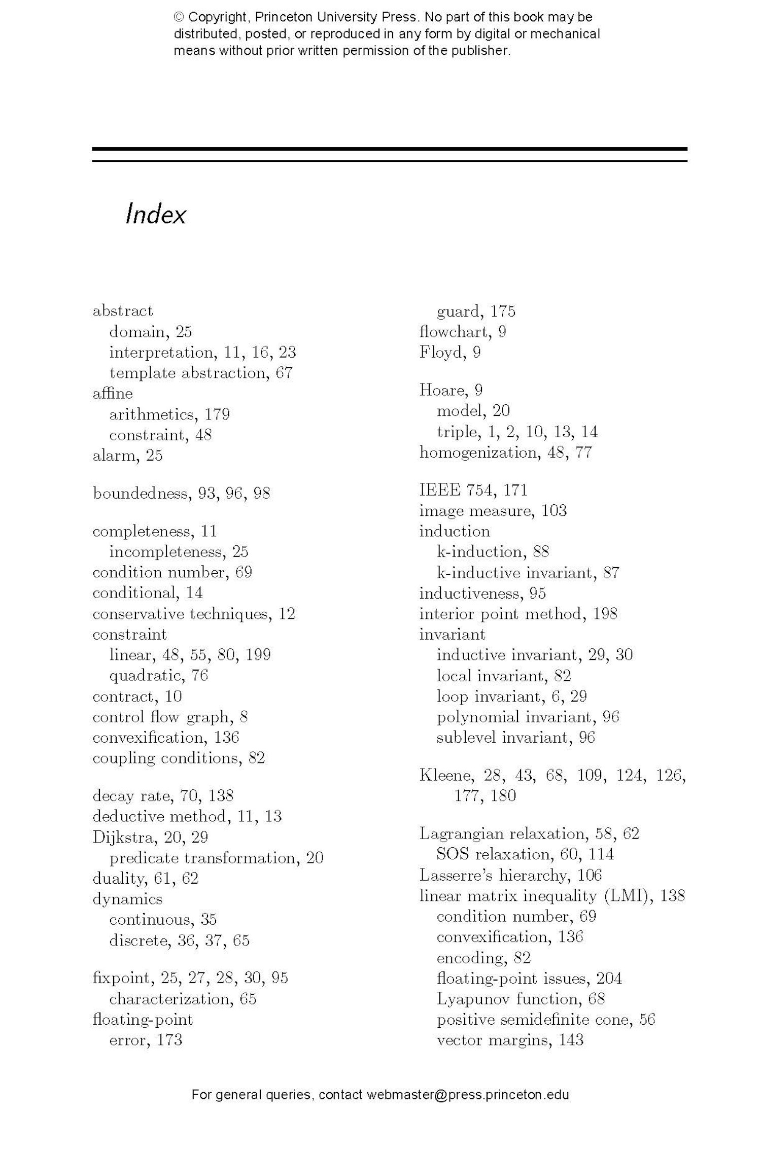 Formal Verification of Control System Software | Princeton University Press