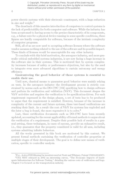 Formal Verification of Control System Software | Princeton University Press