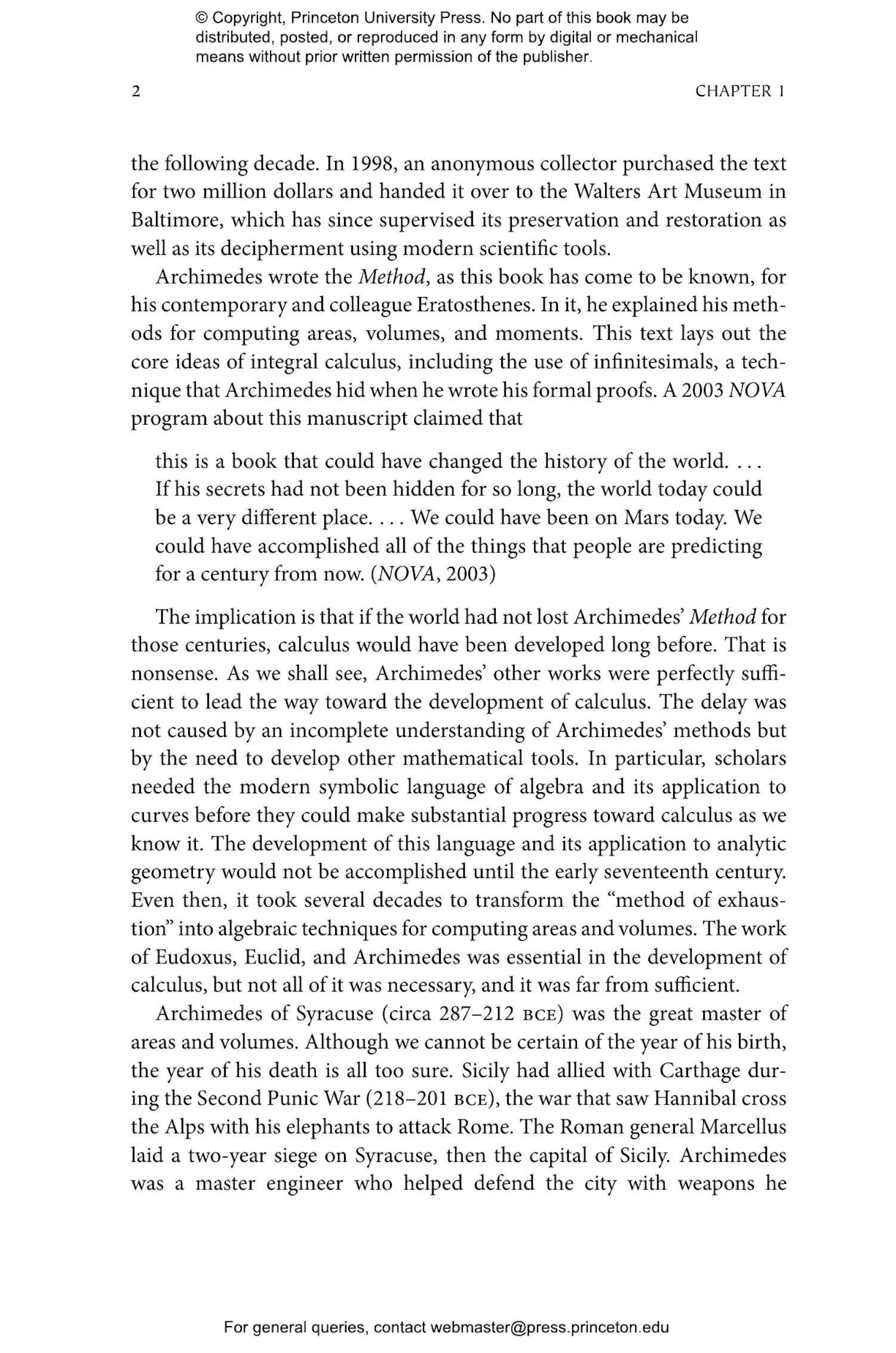 Calculus Reordered | Princeton University Press