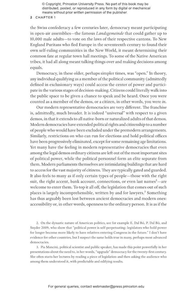Open Democracy | Princeton University Press