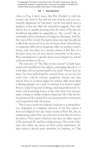 The Man of the Crowd | Princeton University Press