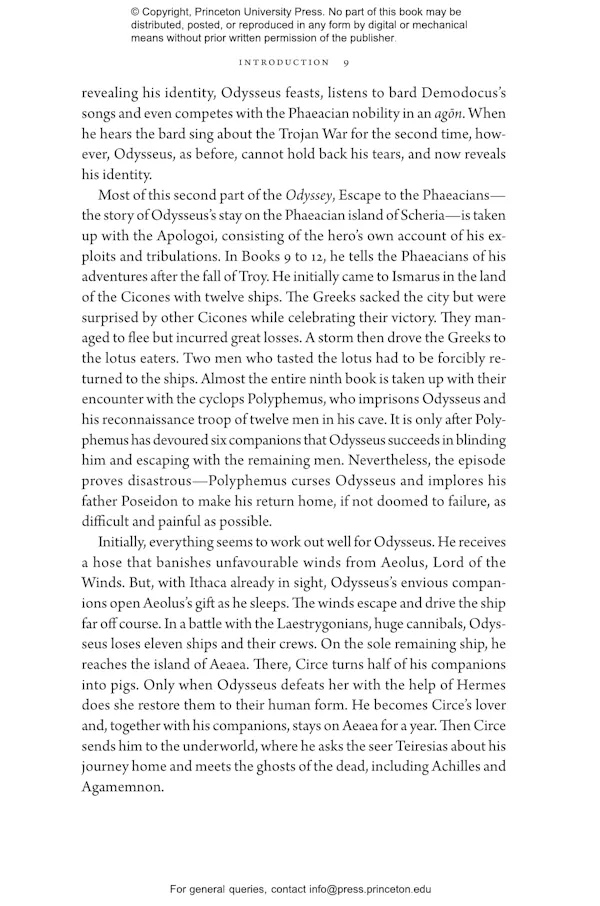 Reading the Odyssey | Princeton University Press