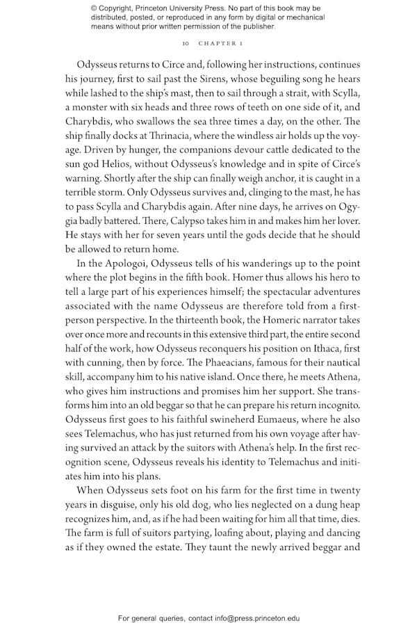 Reading the Odyssey | Princeton University Press