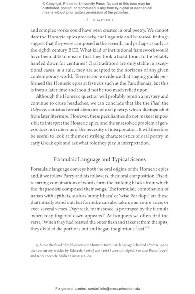 Reading the Odyssey | Princeton University Press