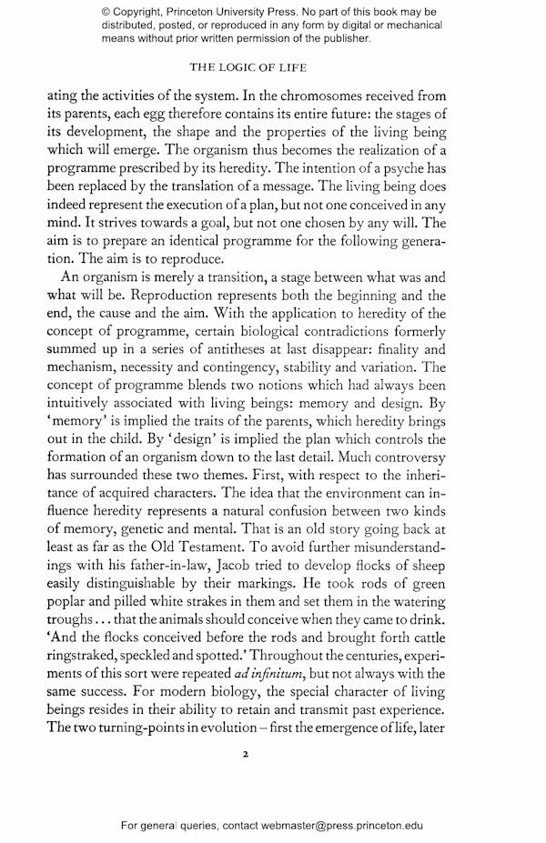 The Logic of Life | Princeton University Press