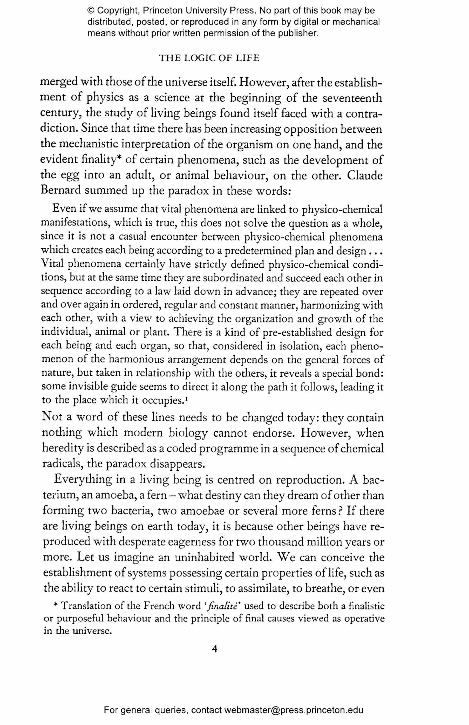 The Logic of Life | Princeton University Press