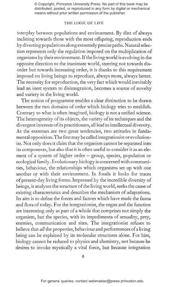 The Logic of Life | Princeton University Press