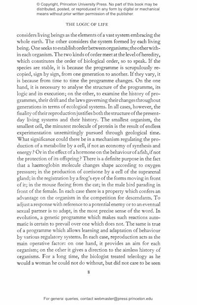 The Logic of Life | Princeton University Press