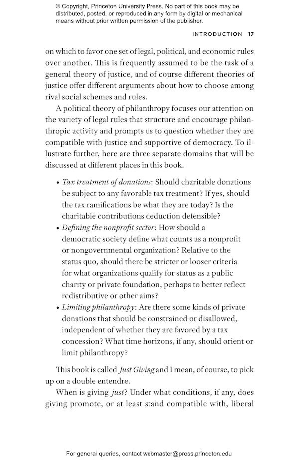 Just Giving | Princeton University Press