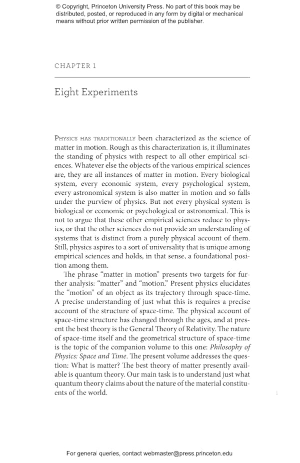 Philosophy of Physics | Princeton University Press