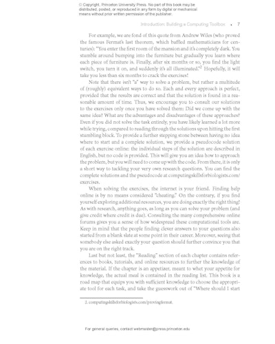 Computing Skills for Biologists | Princeton University Press