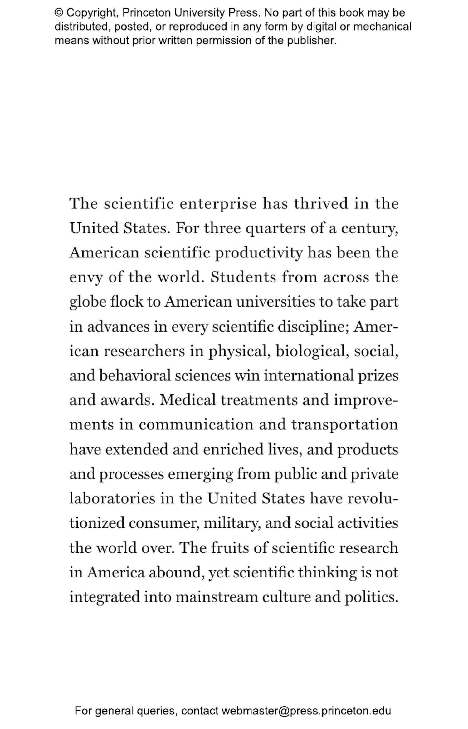 Science, the Endless Frontier | Princeton University Press