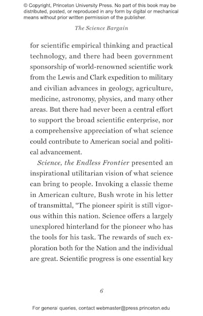 Science, the Endless Frontier | Princeton University Press