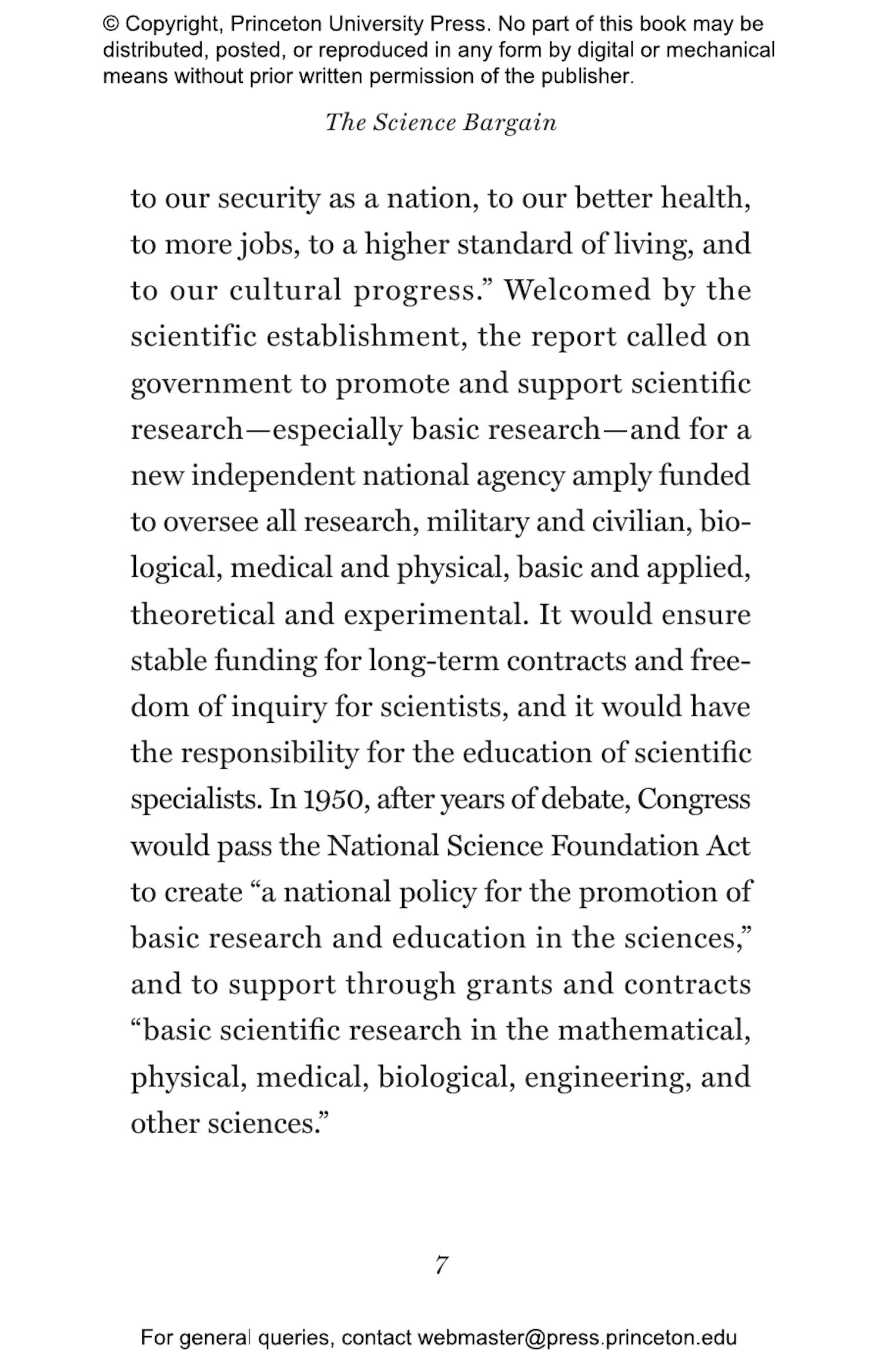 Science, the Endless Frontier | Princeton University Press