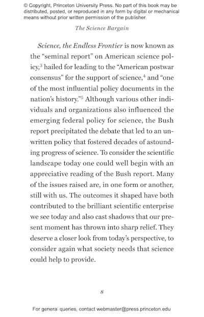 Science, the Endless Frontier | Princeton University Press