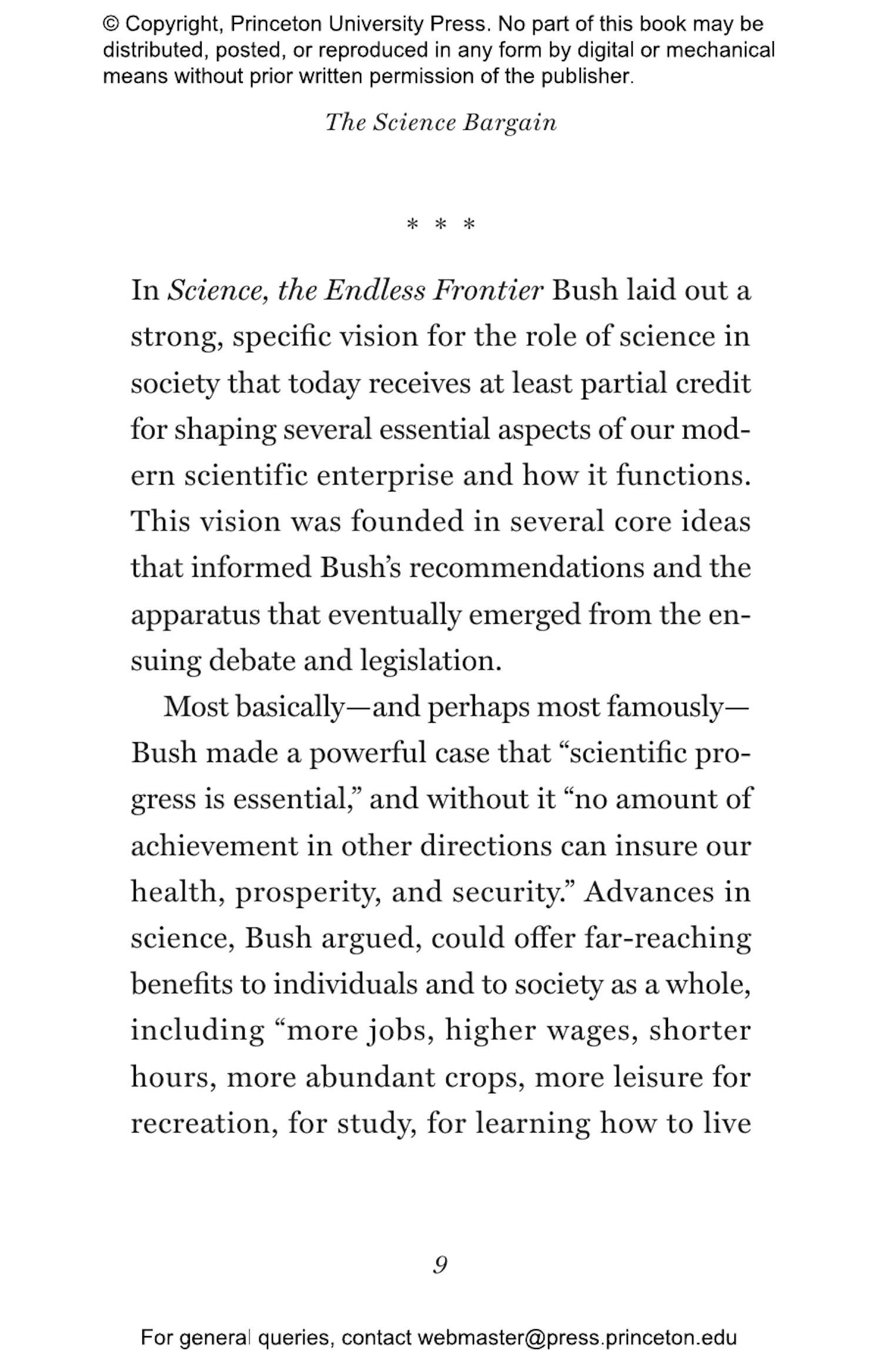 Science, the Endless Frontier | Princeton University Press