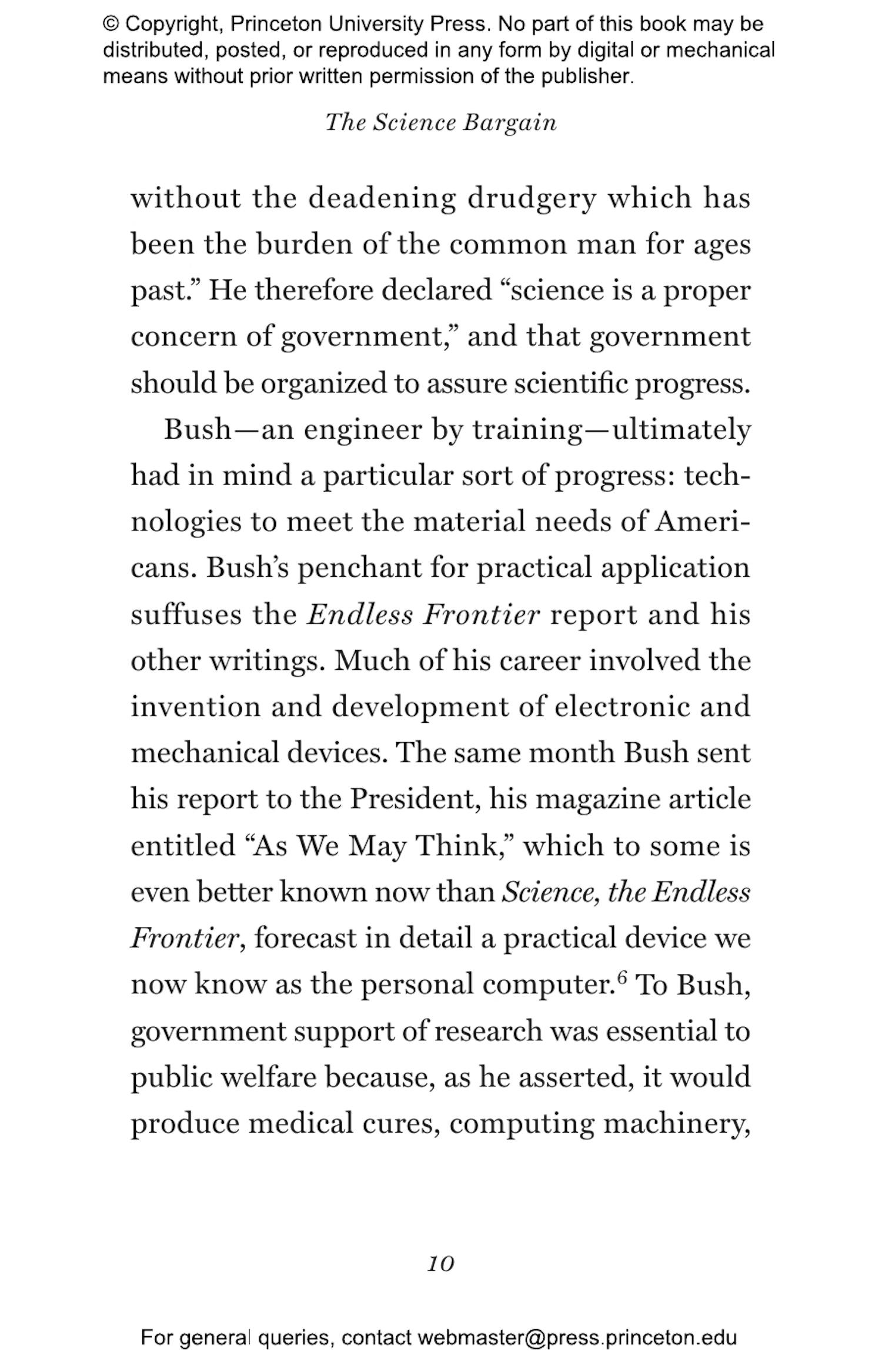 Science, the Endless Frontier | Princeton University Press