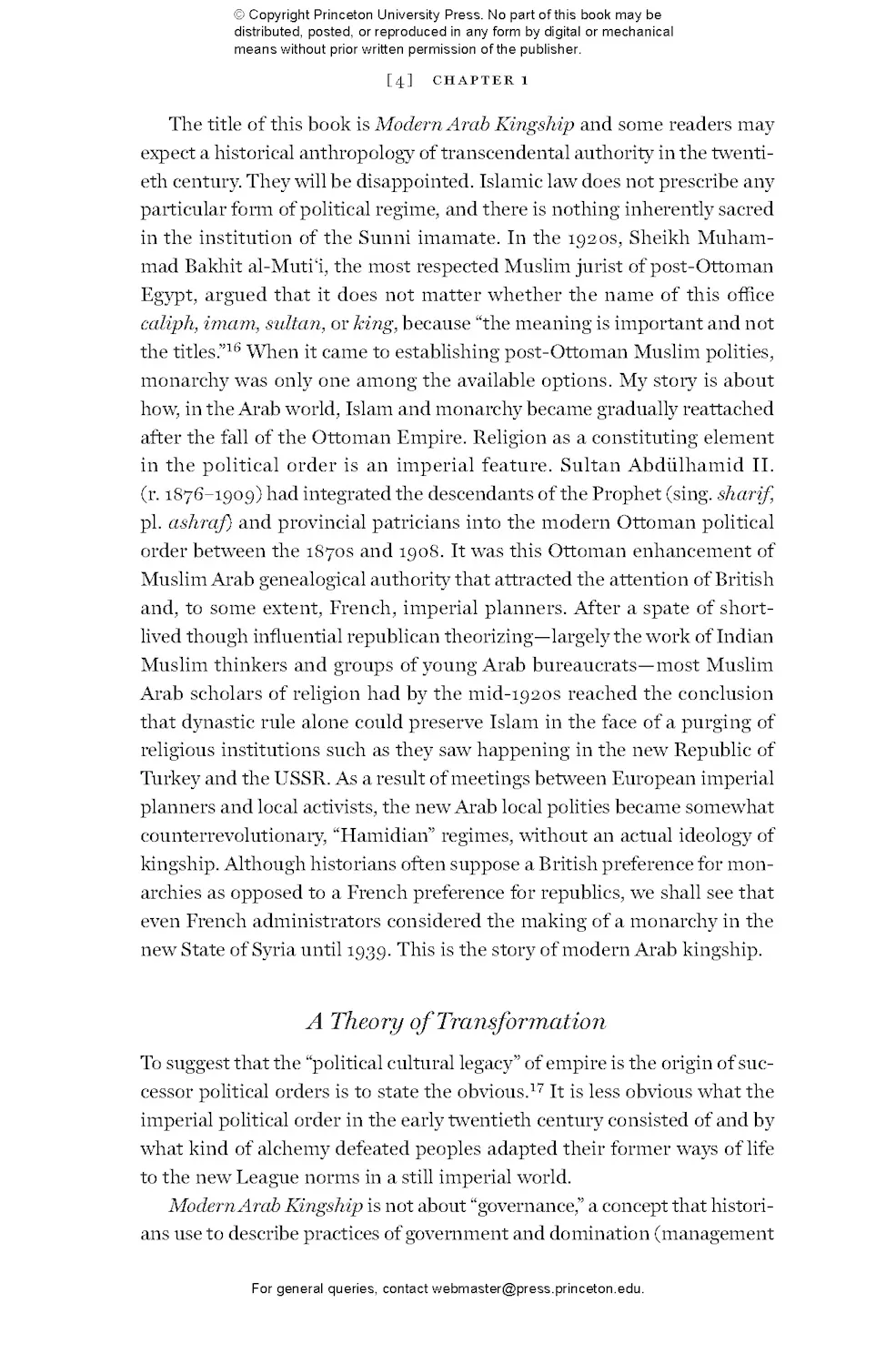 Modern Arab Kingship | Princeton University Press