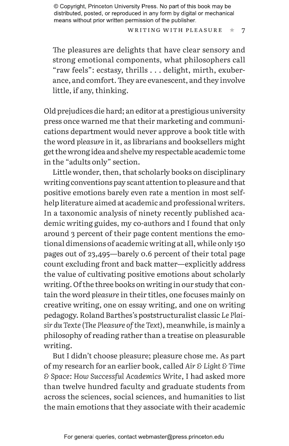 Writing with Pleasure | Princeton University Press