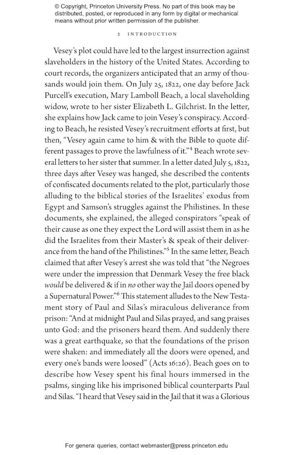 Denmark Vesey's Bible | Princeton University Press